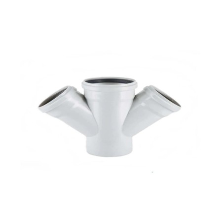 125/50 PVC Çift Çatal